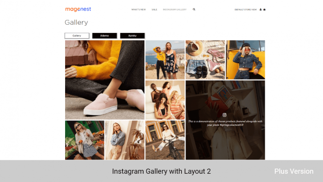 Magento 2 Instagram Shop Widget - Make Insta Photos Sell